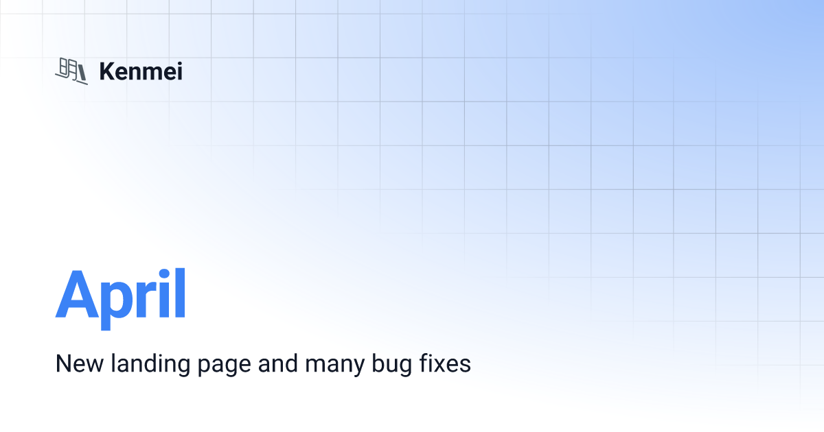 April | Kenmei
